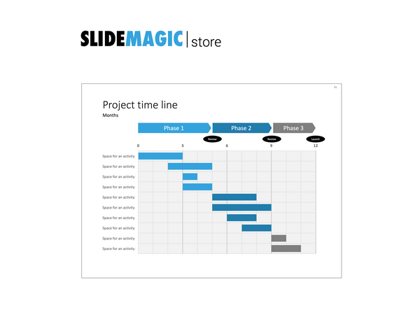 PowerPoint Gantt chart – SlideMagic